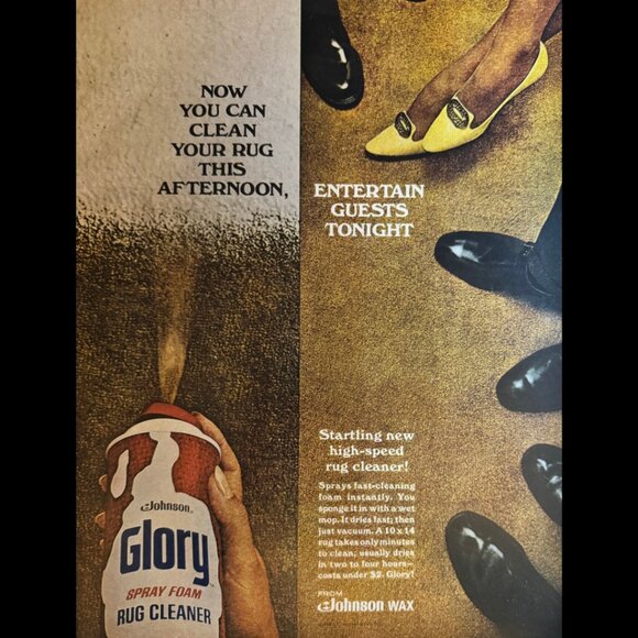 SC Johnson | Art | 968 Glory Spray Foam Rug Cleaner Print Ad Sc Johnson ...